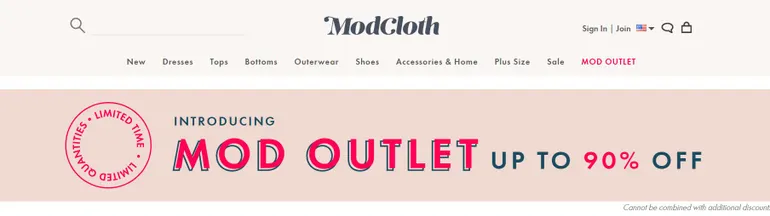 ModCloth launches outlet site | Retail Dive
