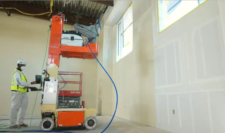 Drywall finishing robot saves time, prevents injuries | Construction Dive