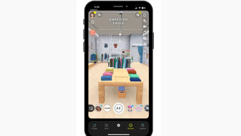 American Eagle brings secondhand clothing shop to Snapchat | Marketing Dive