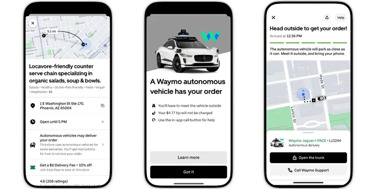 Uber Eats partners with Waymo for autonomous delivery in Phoenix ...