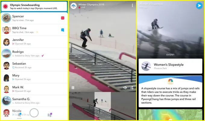 Snapchat Will Live-Stream Winter Olympics Content in New Agreement with ...