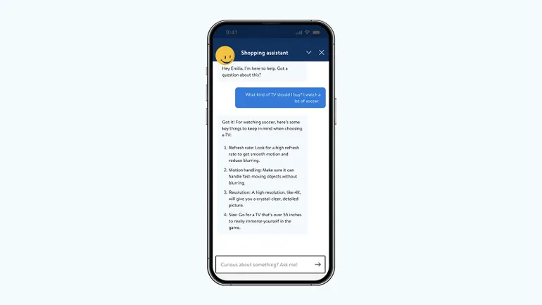 Walmart tests in-app generative AI shopping assistant | CX Dive