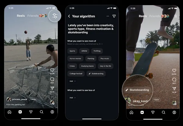 Instagram Rolls Out Algorithm Control Option to All English-Speaking ...