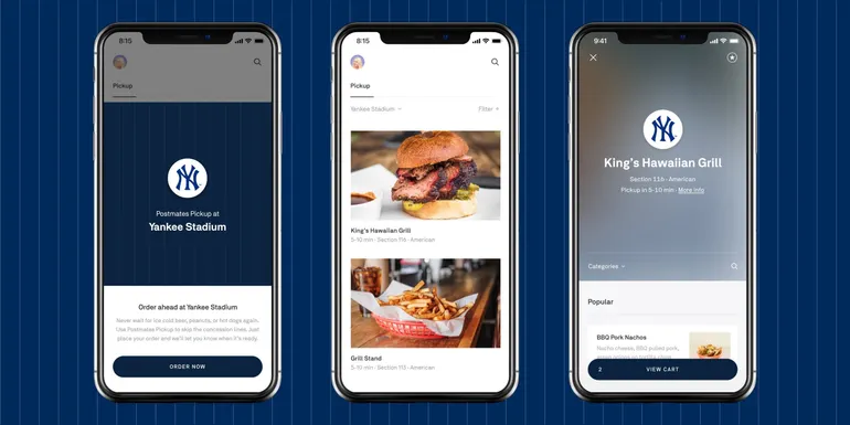 Postmates brings mobile food ordering to Yankee Stadium | Restaurant Dive