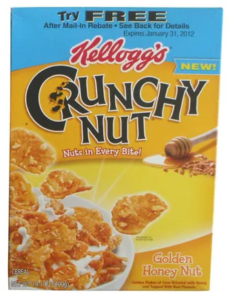 Consumer site calls out Kellogg's redesigned Crunchy Nut box | Food Dive