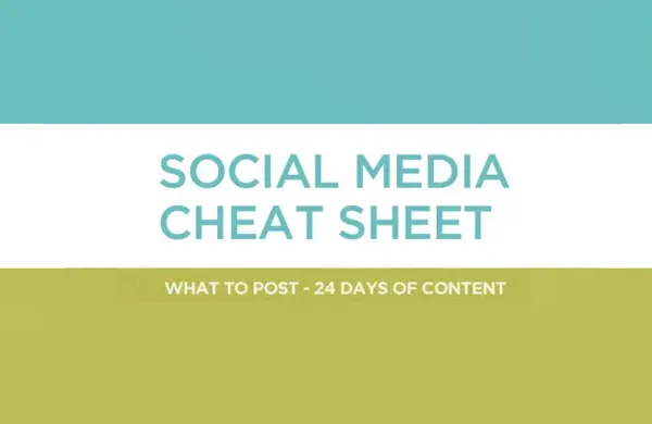 Social Media Content Calendar: 24 Types of Post to Share With Your ...