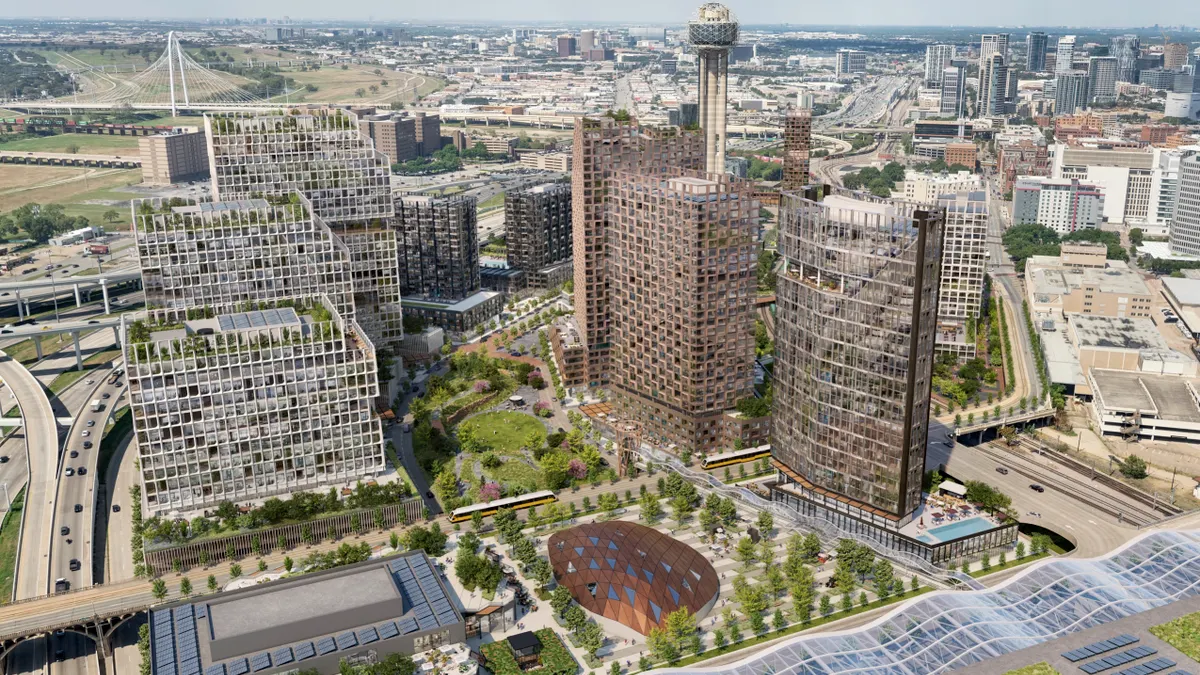 Hunt Realty plans $5B downtown Dallas redevelopment | Construction Dive