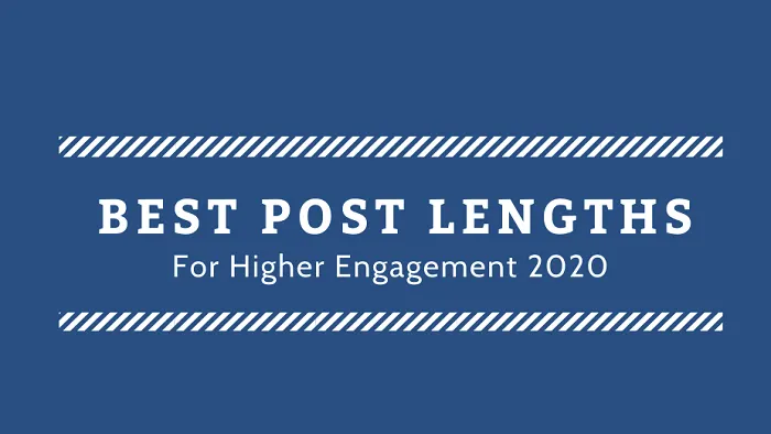 Best Social Media Post Lengths for Higher Engagement in 2020 ... Best Social Media Post Lengths for Higher Engagement in 2020 ...