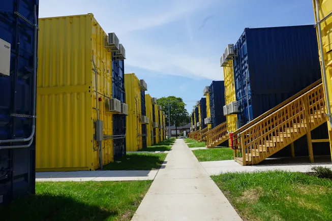 Nashville college opens shipping container dorm | Multifamily Dive