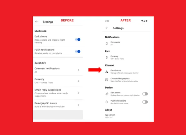 YouTube Previews Updated Functional Navigation in the YouTube Studio ...