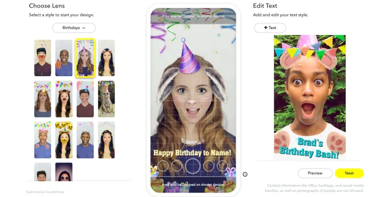 Snapchat Is Adding a New Custom Lenses Option for Events | Social Media ...