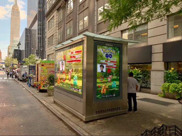'Pokémon Go' stages OOH hack campaign in New York | Marketing Dive
