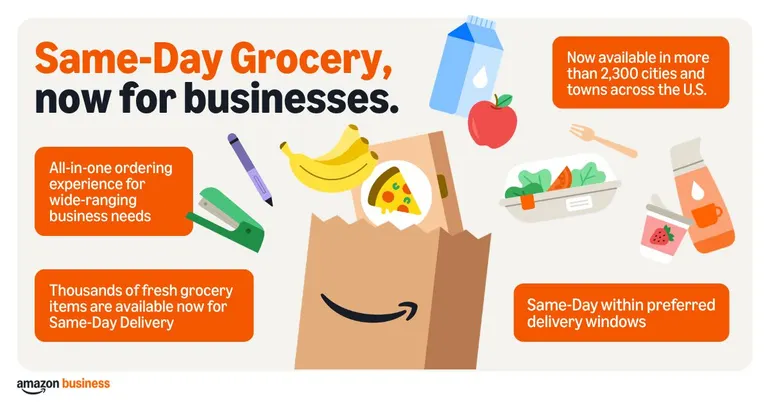 Amazon leaps into B2B grocery | Grocery Dive
