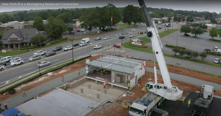 Chick-fil-A goes modular with offsite restaurant rebuild | Construction ...