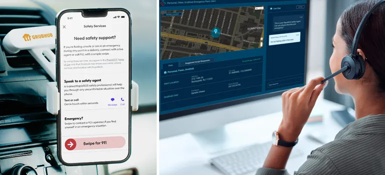 Grubhub adds emergency assistance features to driver app | Restaurant Dive
