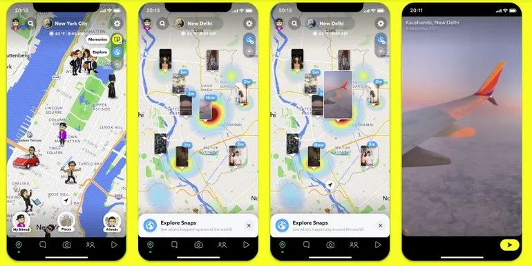 Snapchat Adds New 'Layers' Option to Snap Map to Highlight Memories ...