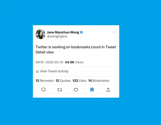 Twitter Adds Tweet Bookmark Count to Details View | Social Media Today