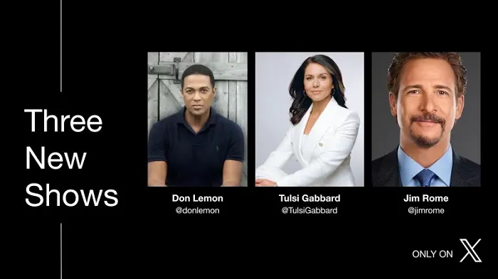 X Announces New, Exclusive Shows With Former TV Identities | Social ...