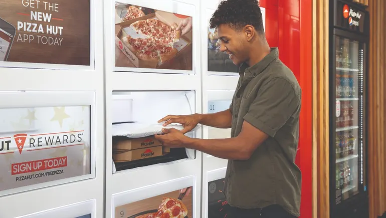 Pizza Hut pilots self-service pickup cubbies | Restaurant Dive