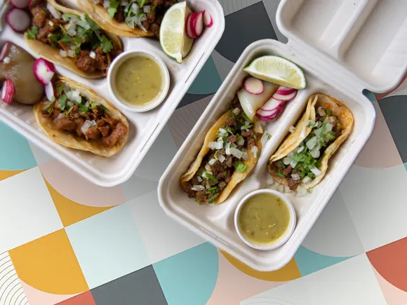 Packaging innovations: Compostable clamshell prevents taco tipping ...