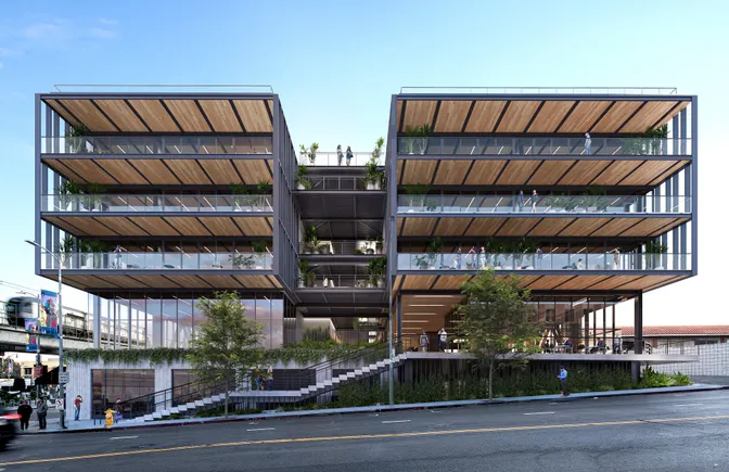 Shawmut builds 75-foot-tall LA office building using cross-laminated ...