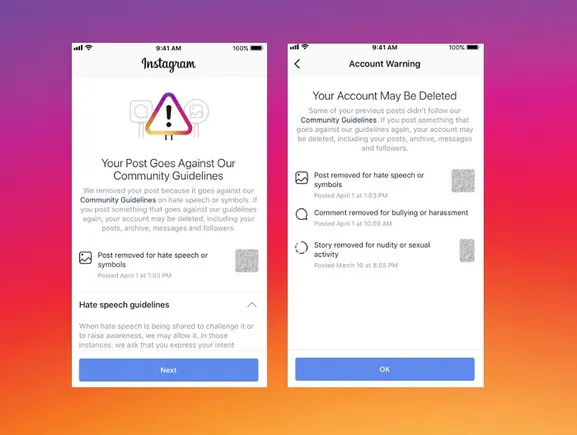 Instagram Adds New Warnings for Accounts Which Are Close to Being ...
