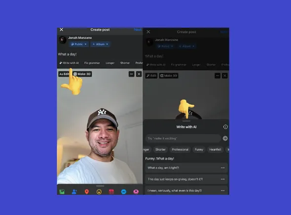 Facebook Tests Generative AI Prompts for Better Post Captions | Social ...