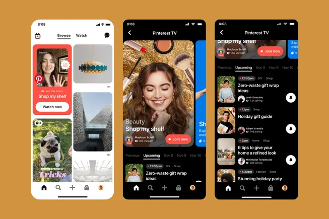 Pinterest TV unveils holiday shopping event | Retail Dive