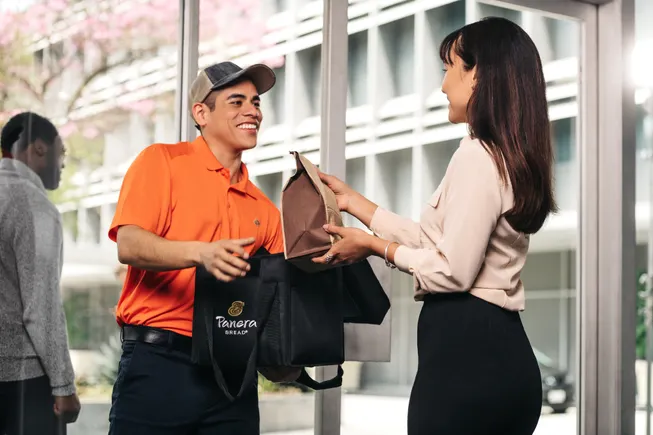 Panera launches hybrid delivery model with DoorDash, Uber Eats and ...
