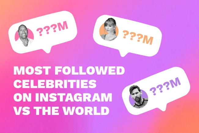 The Most Followed Celebrities on Instagram in Comparison to National ...