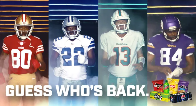 PepsiCo unretires football greats with portfolio-wide NFL kickoff ...