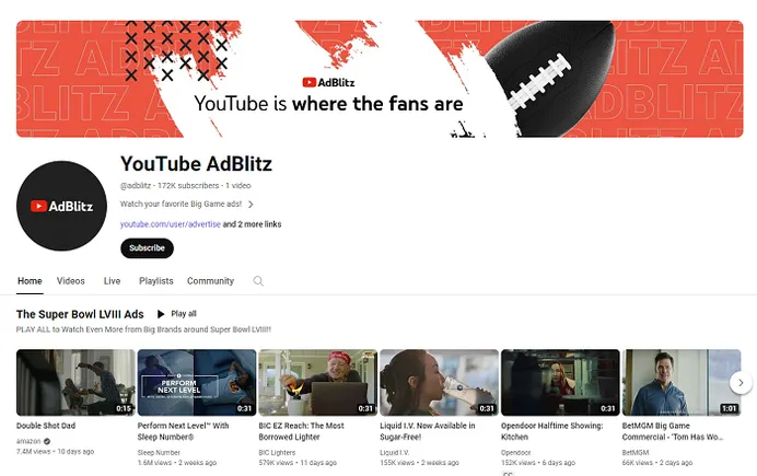 YouTube Launches 2024 AdBlitz to Showcase Super Bowl Campaigns | Social Media Today
