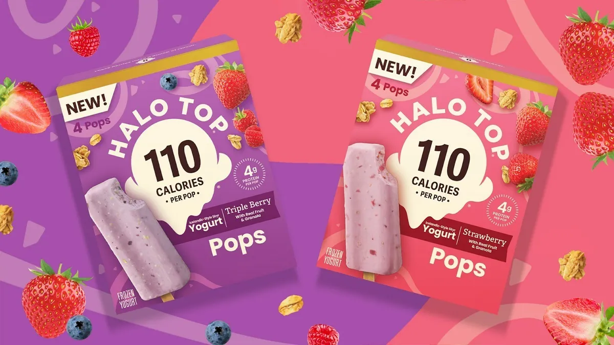 Halo top ice cream bars store