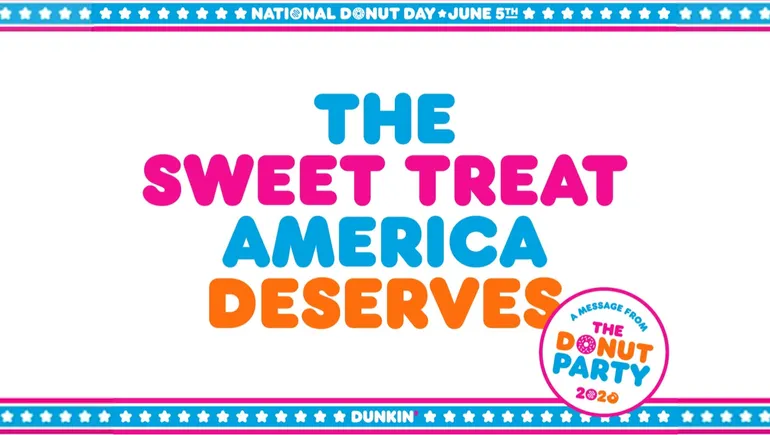 Dunkin' declares support for The Donut Party in nod to election year ...