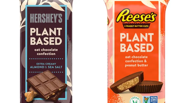 Hershey debuts plant-based Reese’s and chocolate bar | Food Dive