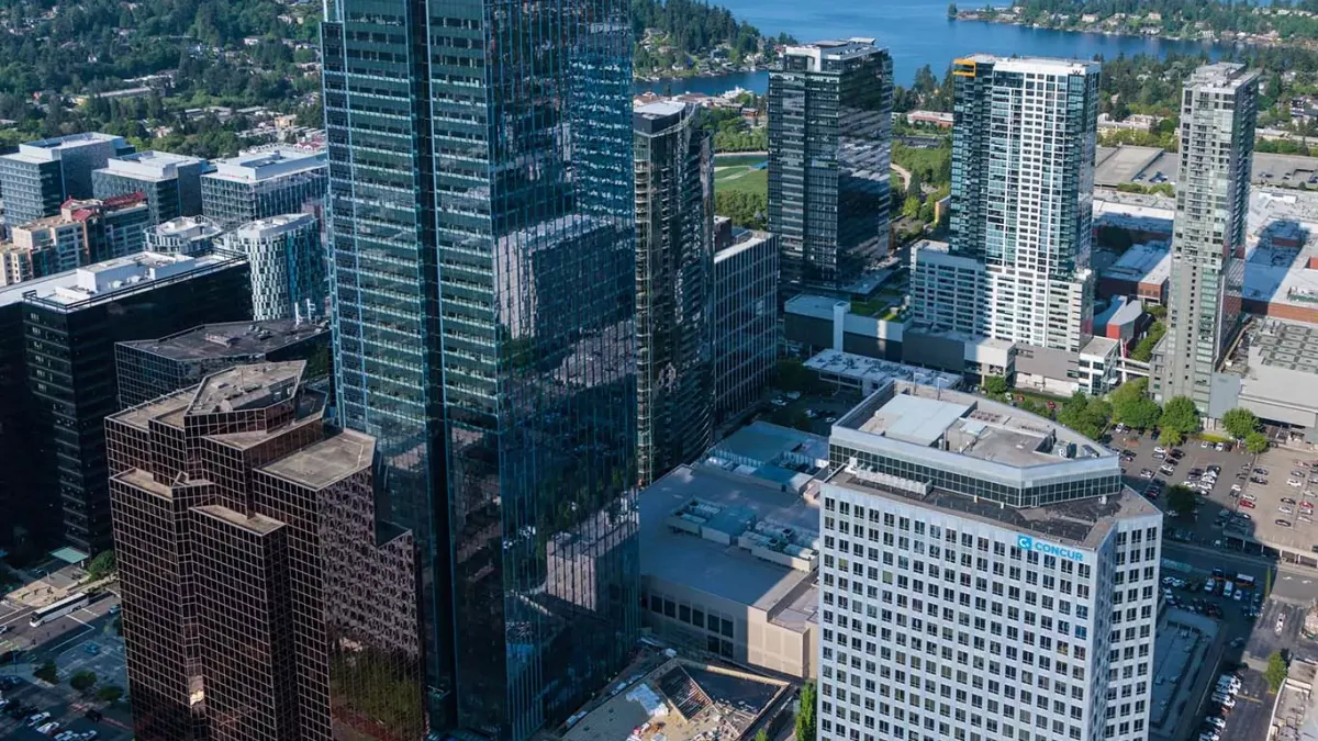Turner reboots construction on Amazon office tower | Construction Dive