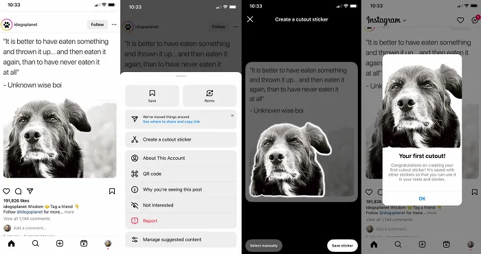 Instagram Enables Users To Create Custom Sticker From Still Image Posts ...