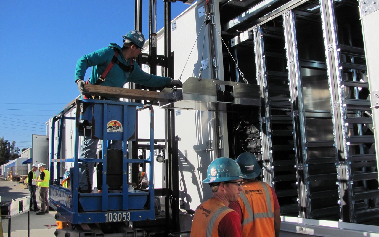 Inside construction of the world's largest lithium ion battery storage ...