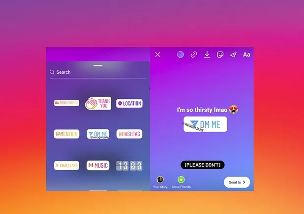 Instagram is Testing a New 'DM Me' Sticker to Prompt Messaging ...