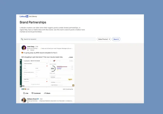 LinkedIn Adds New Branded Content Library, Listing All Influencer ...