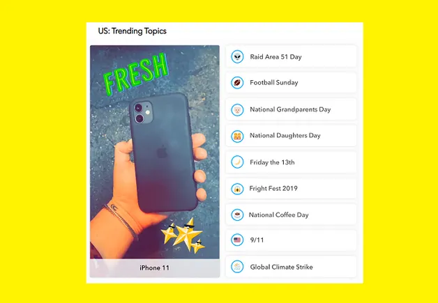 Snapchat Releases Latest Update of Trending Topics on the Platform ...