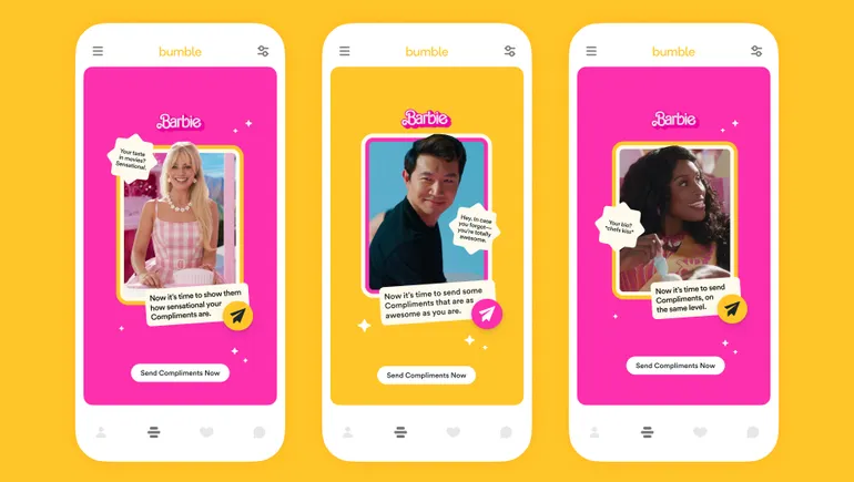 Bumble matches with ‘Barbie’ to help singles strike up conversations ...