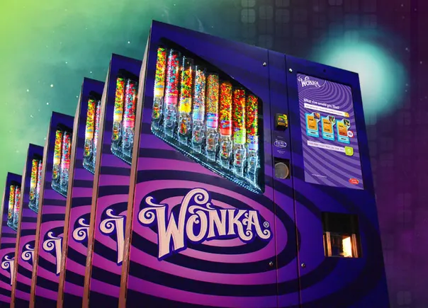 Wonka's wild new candy vending machines: Fit for Wonkaland? | Food Dive