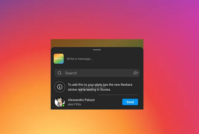 Instagram Tests New 'Reshare' Sticker to Better Highlight Feed Posts Re ...