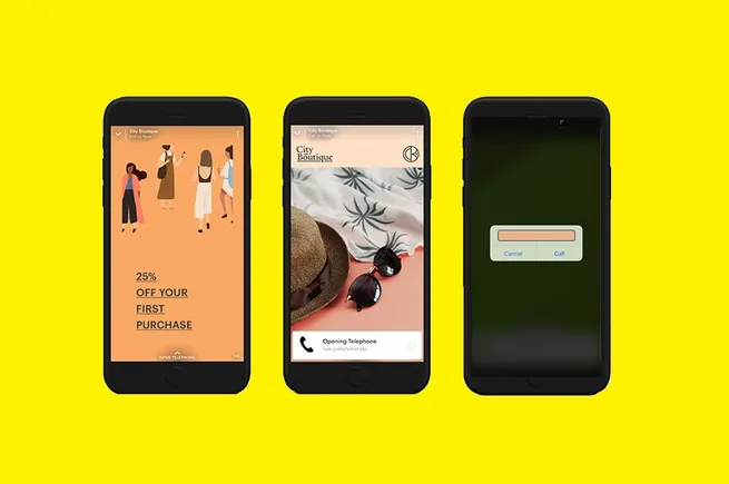 Snapchat Launches 'Swipe up to Call' Ads in the US | Social Media Today