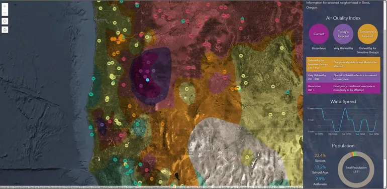 Mapping app uses air quality data to show local impacts | Smart Cities Dive