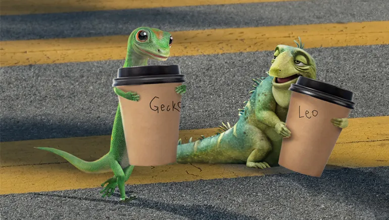 Geico Gecko serves as on-set consultant for Netflix’s ‘Leo’ in co ...