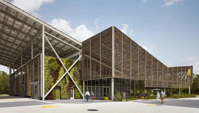 New McDonald's flagship runs 100% on renewable energy | Utility Dive