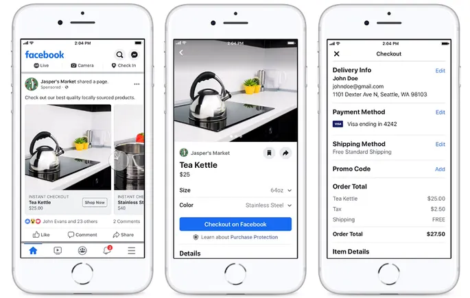 Facebook Tests New In-App Shopping Ads for Both Facebook and Instagram ...