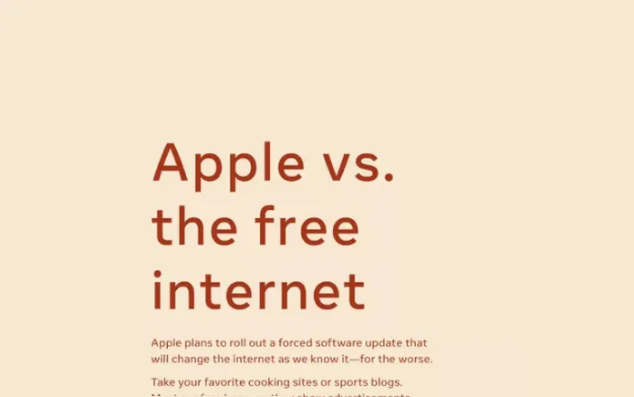 Facebook Launches Next Stage of Campaign Against Apple's Upcoming Data ...